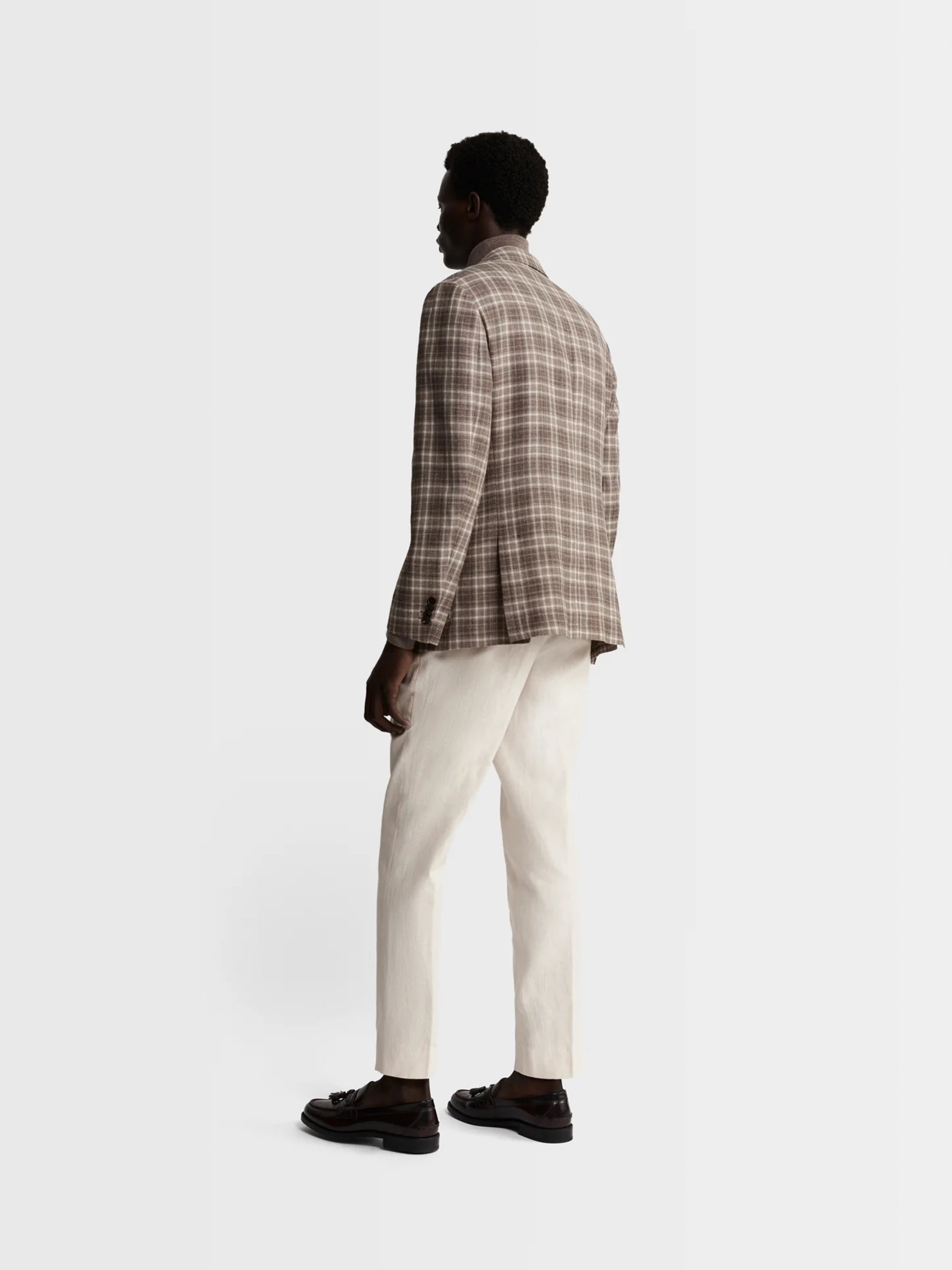 Ruislip Slim Fit Oatmeal Wool Linen Jacket – tmlewinuk