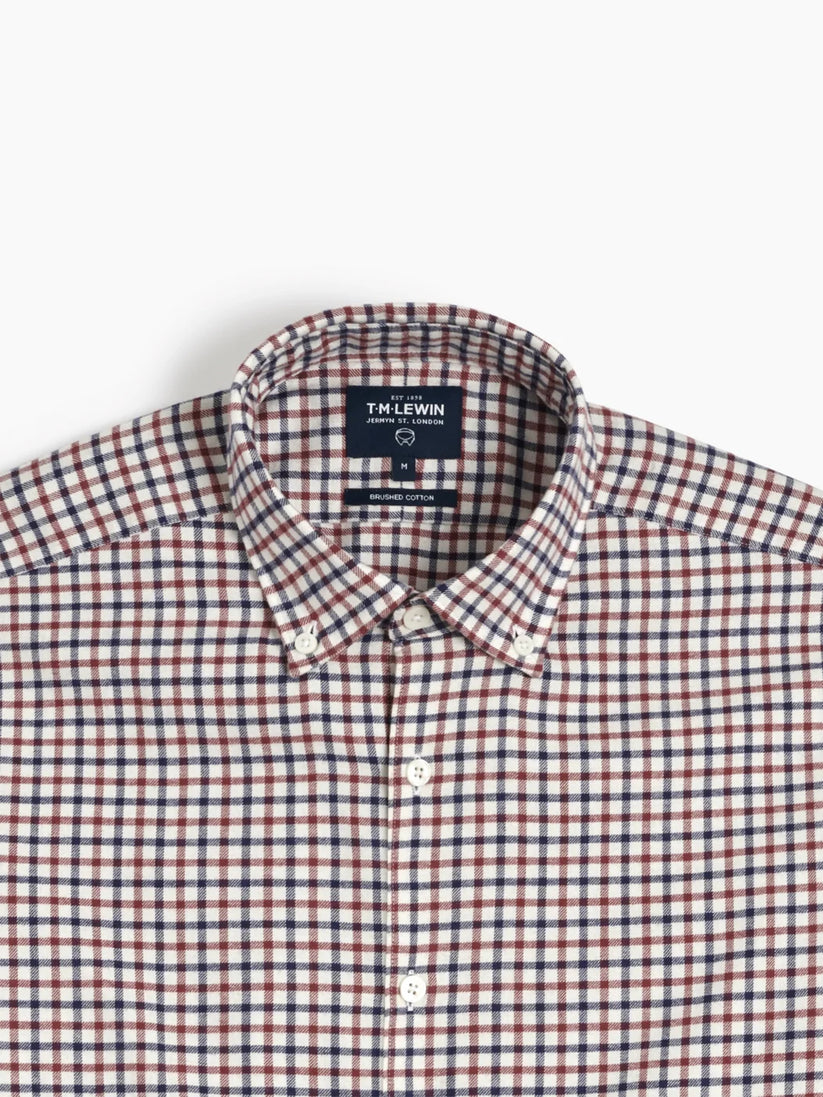 The Brushed Cotton Check Shirt – T.M.Lewin