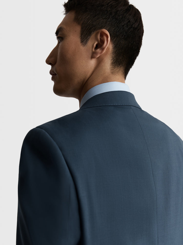 Adam Essentials Slim Fit Denim Blue Jacket