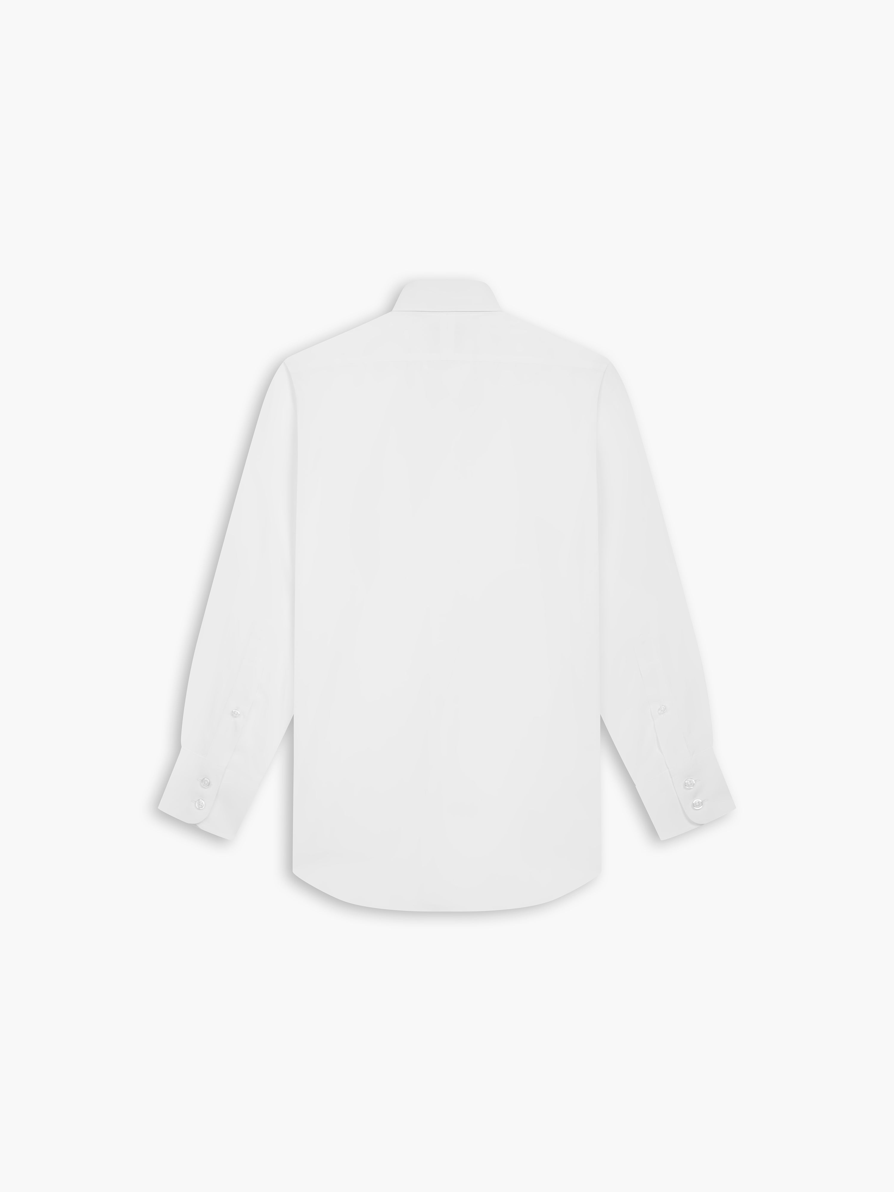 Non-Iron White Poplin Slim Fit Single Cuff Cutaway Collar Shirt – T.M.Lewin