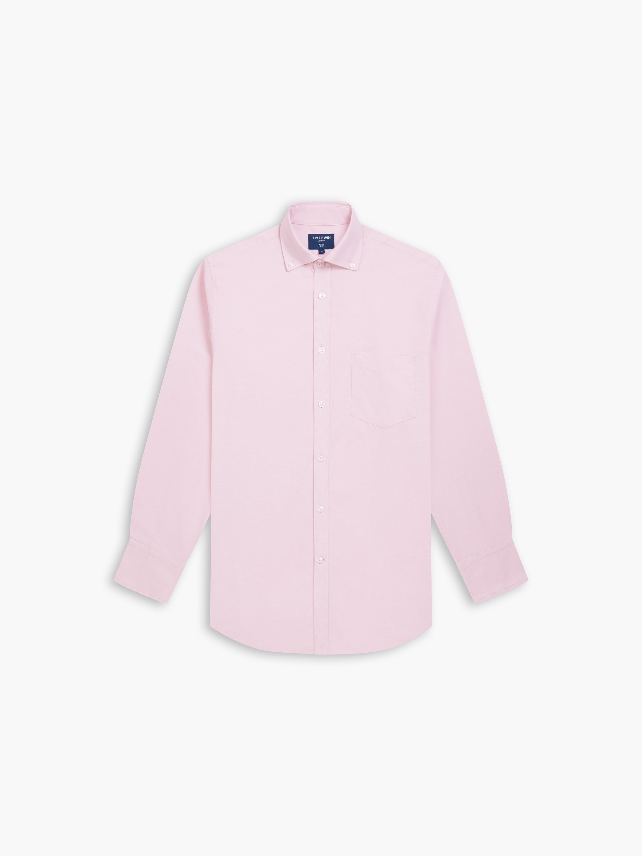 Light Pink Oxford Slim Fit Button Down Collar Casual Shirt – tmlewinuk