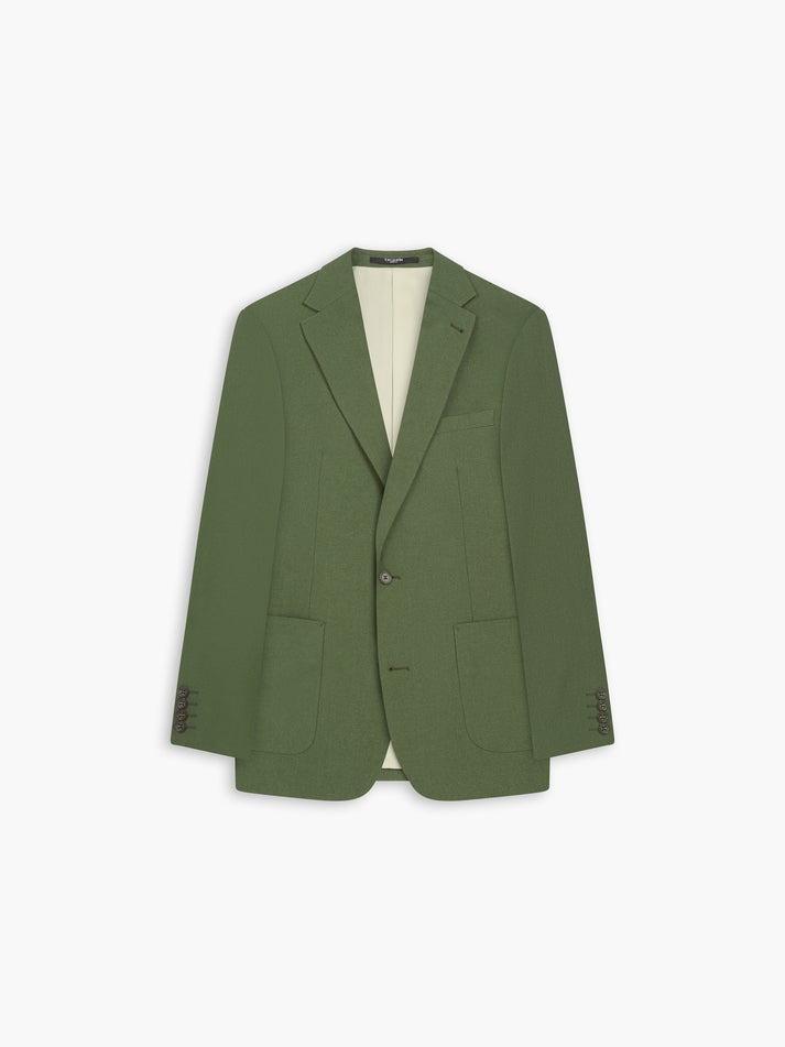 Piccadilly Linen Slim Dark Green Suit Jacket – T.M.Lewin