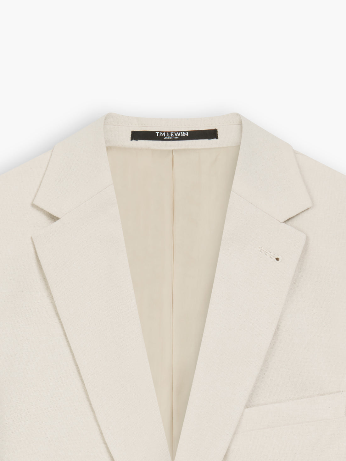 Piccadilly Linen Slim Ecru Suit Jacket – T.M.Lewin