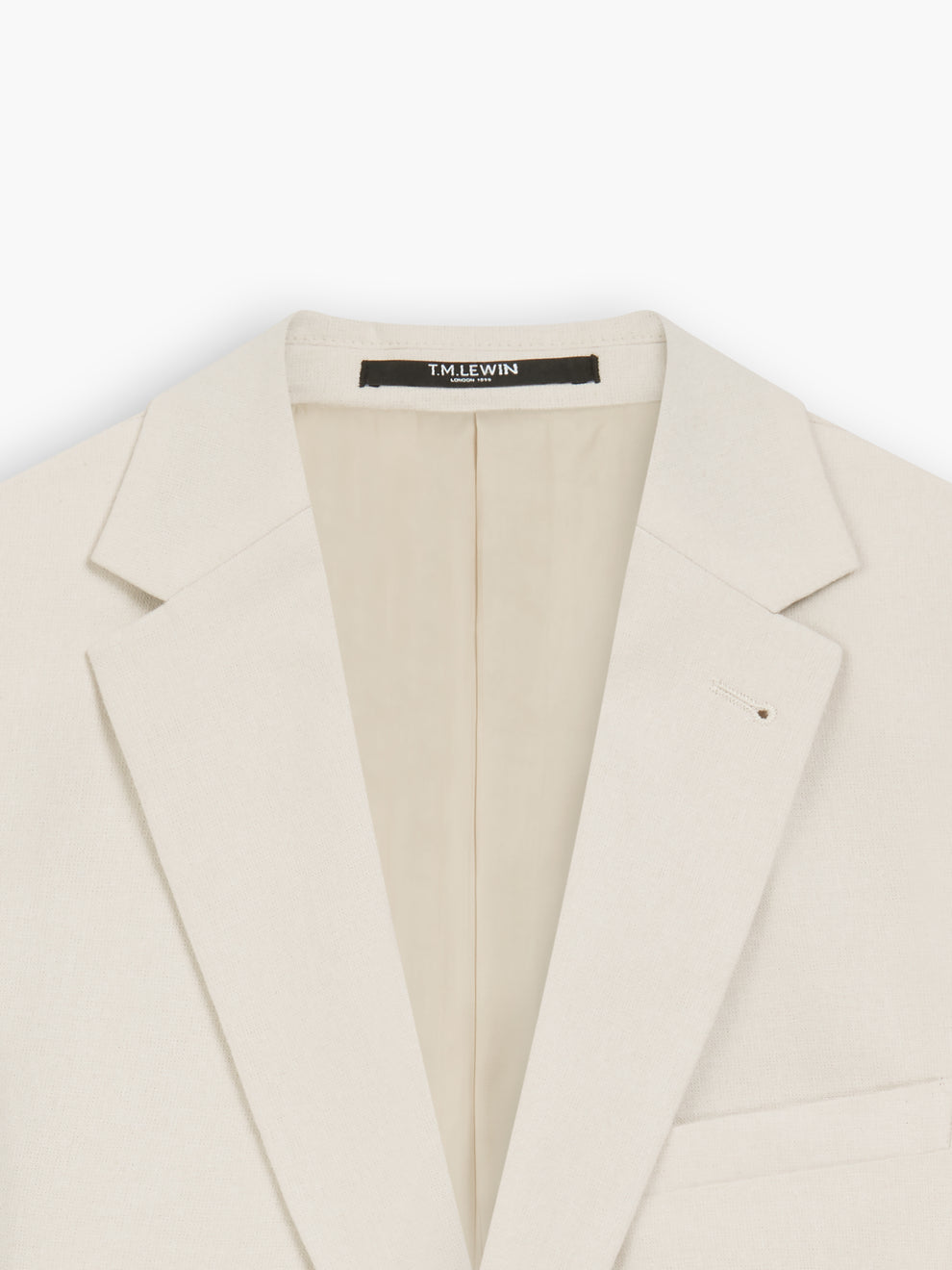 Piccadilly Linen Slim Ecru Suit Jacket – T.M.Lewin