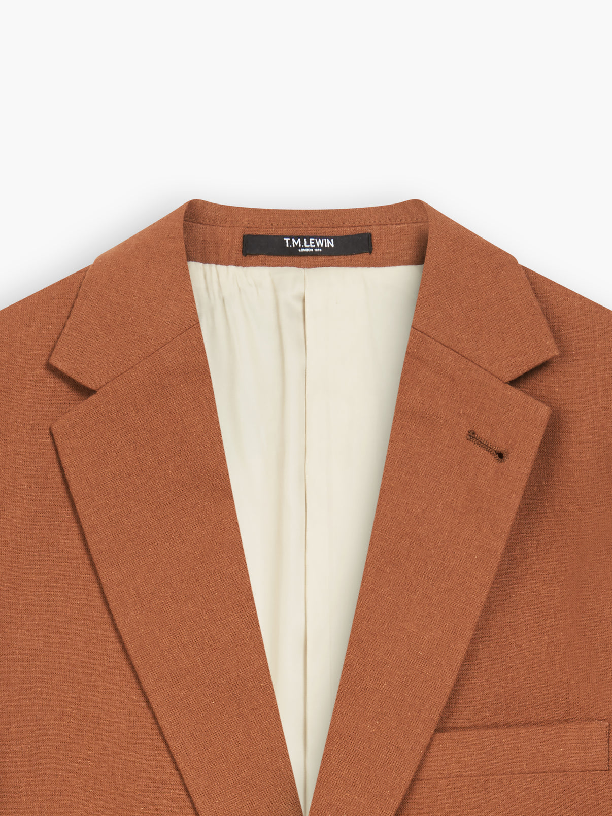 Piccadilly Linen Slim Rust Suit Jacket – T.M.Lewin