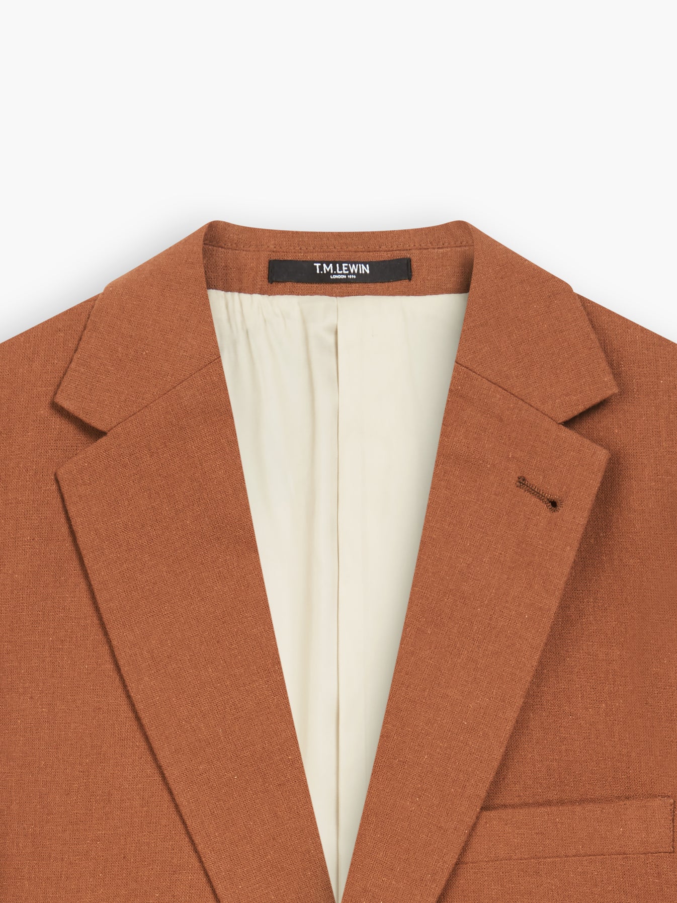Piccadilly Linen Slim Rust Suit Jacket – T.M.Lewin