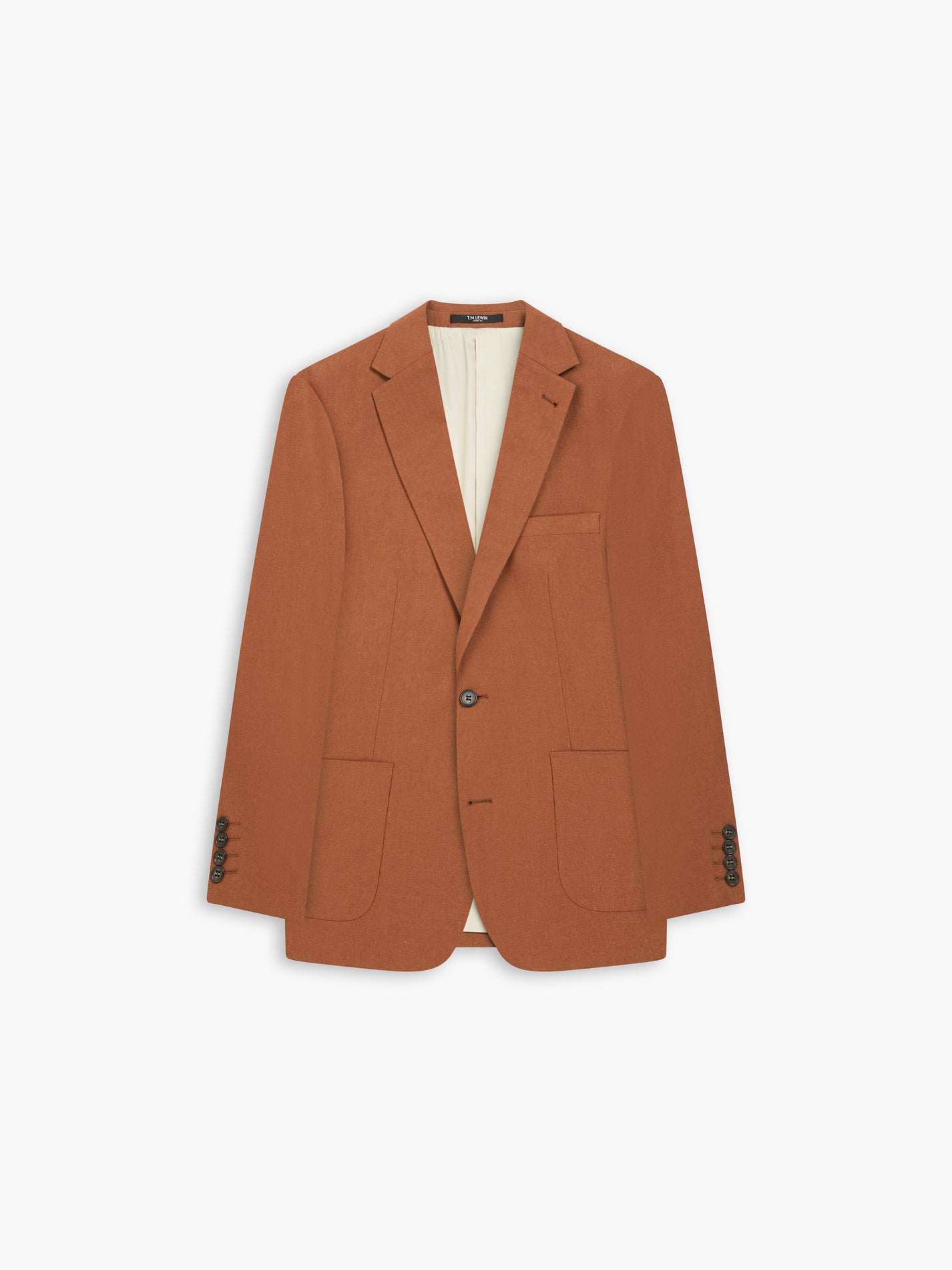 Piccadilly Linen Slim Rust Suit Jacket – T.M.Lewin