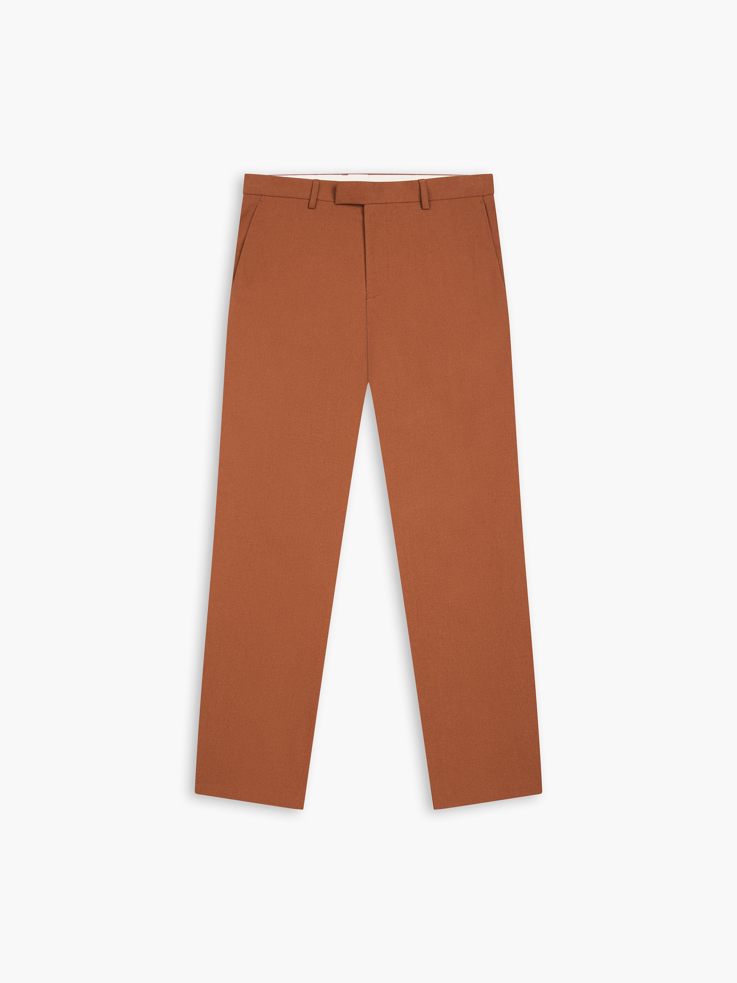 Piccadilly Linen Slim Rust Suit Trouser – T.M.Lewin