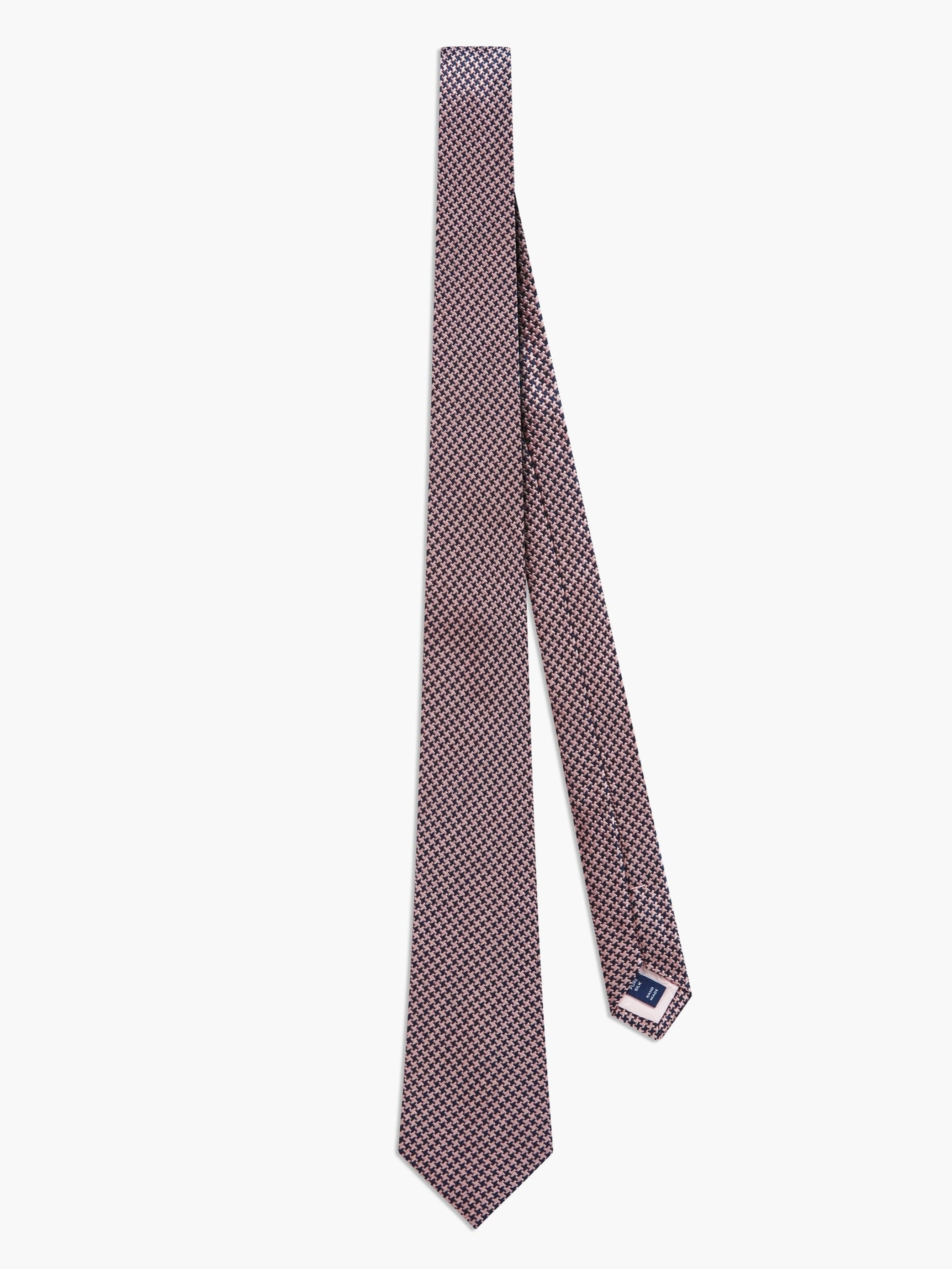 Mini Dogtooth Silk Slim Tie – T.M.Lewin