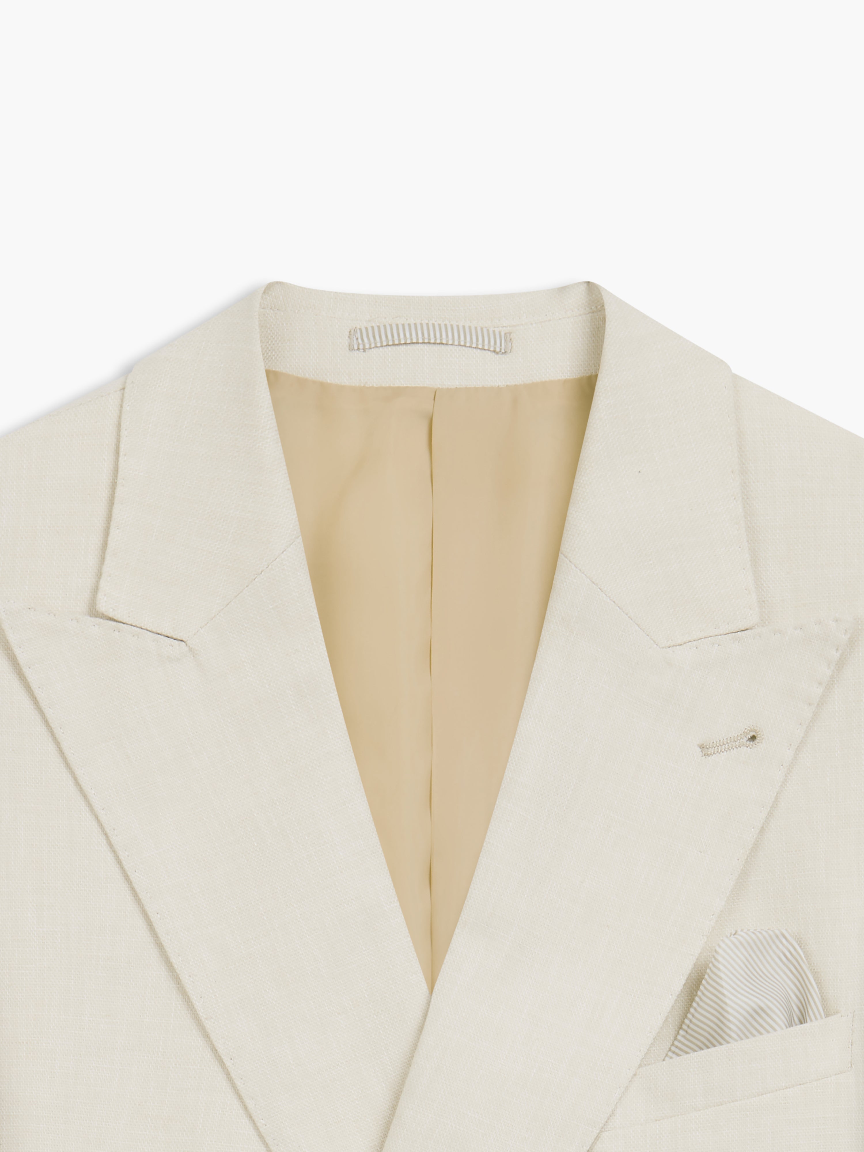 Archer Linen-Blend Slim Double Breasted Ecru Suit Jacket – T.M.Lewin