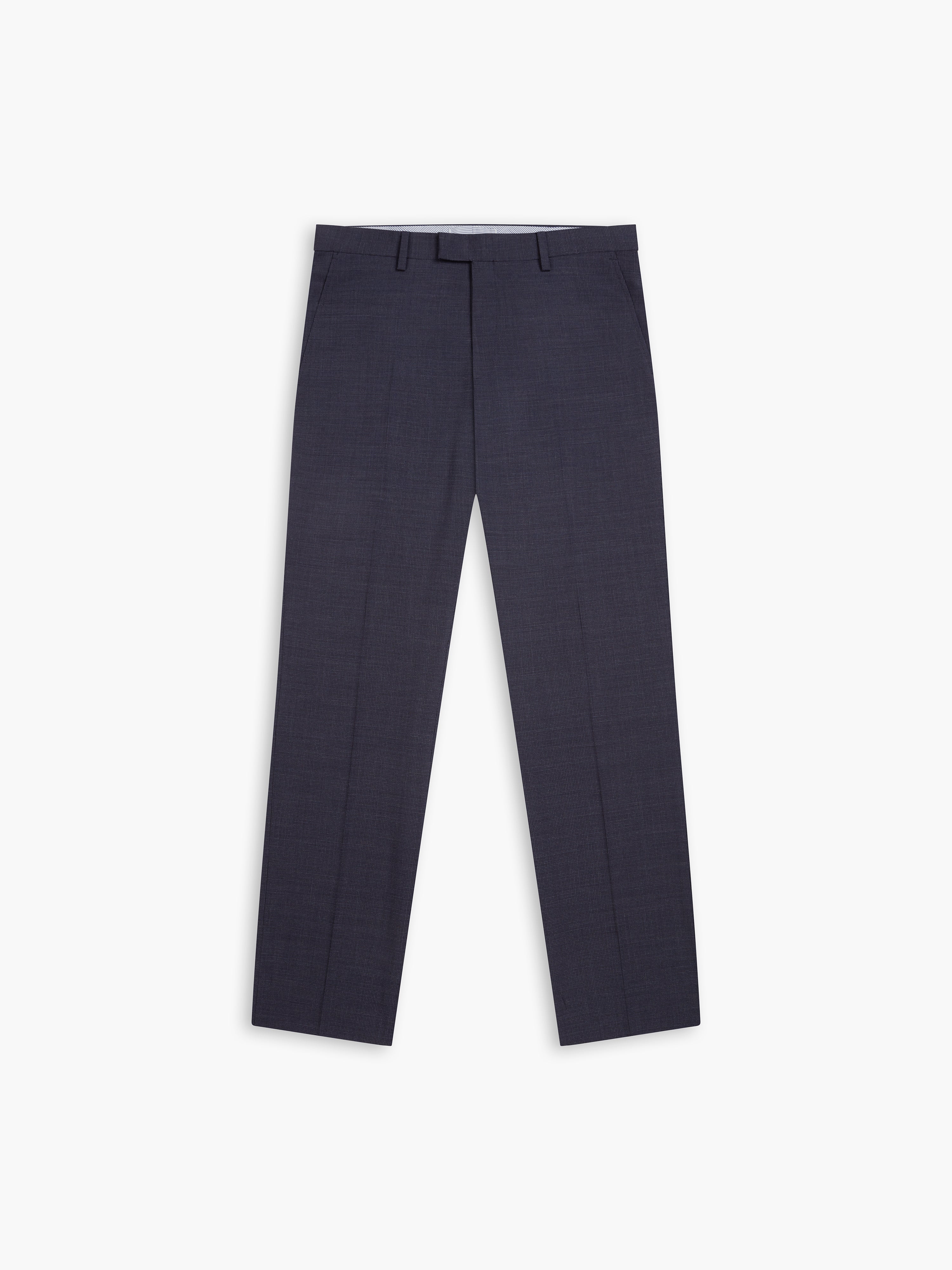 Farrell Infinity Active Slim Fit Dark Denim Micro Puppytooth Trouser ...