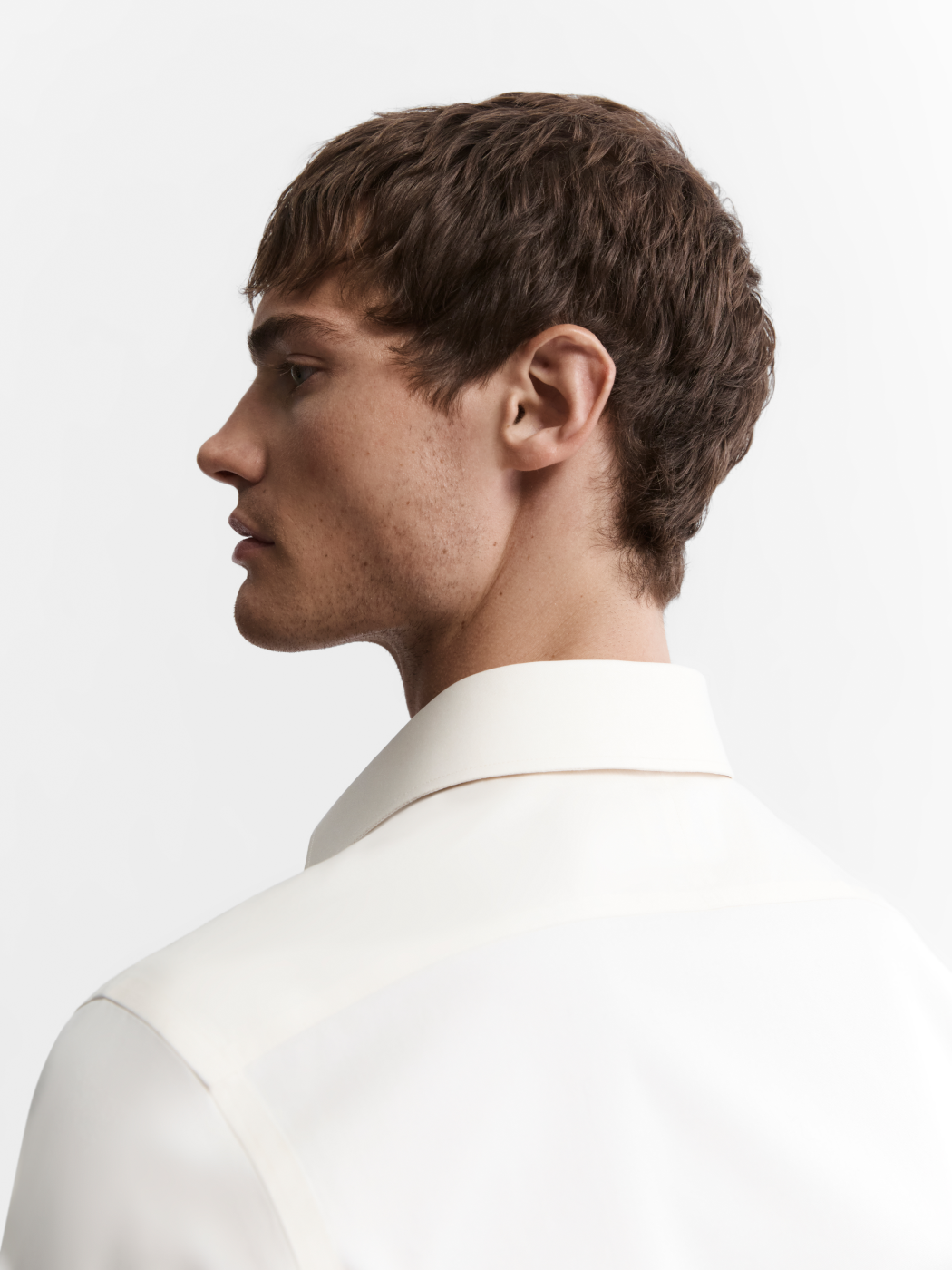 Non-Iron Ecru Oxford Slim Fit Single Cuff Classic Collar Shirt – T.M.Lewin